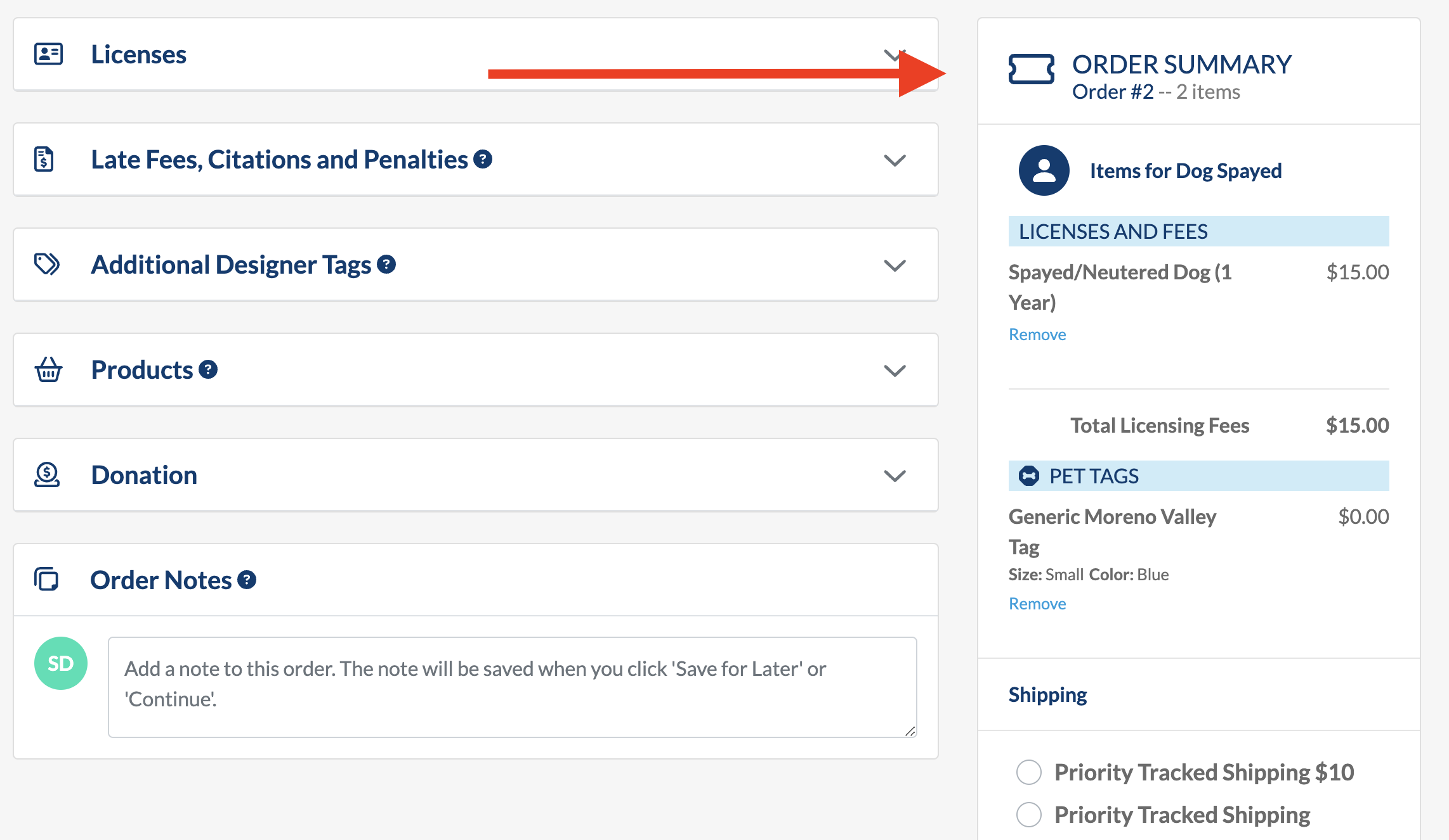 How to place an order for a license or renewal – DocuPet