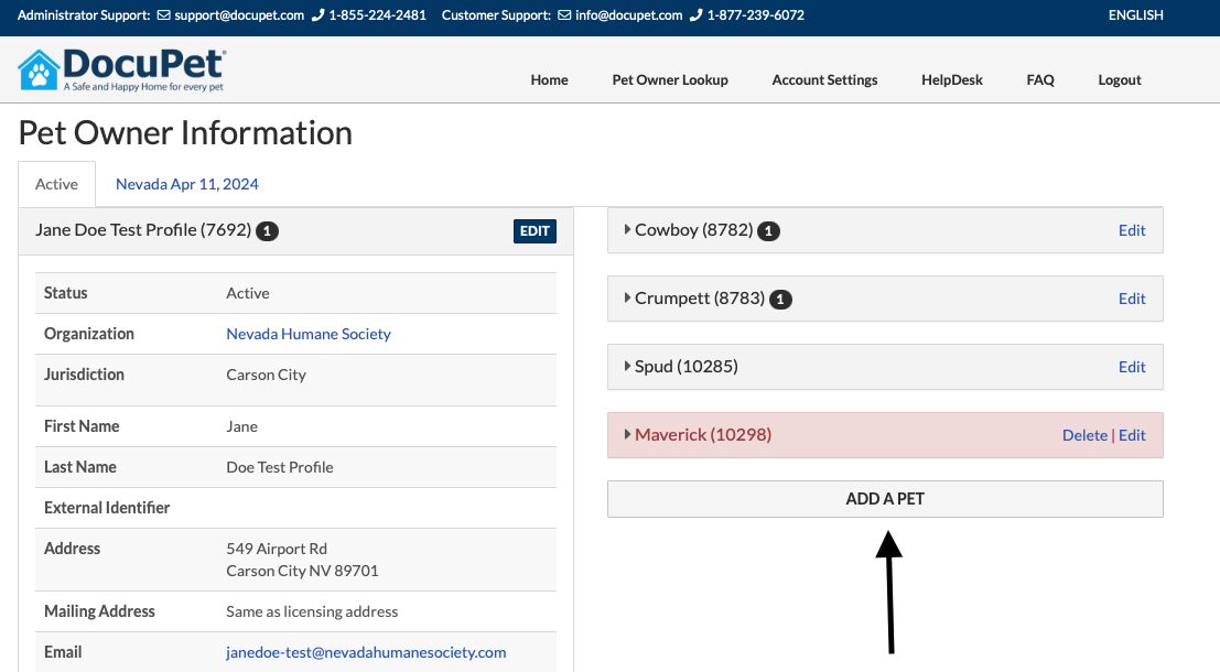 How To Add A Pet – DocuPet