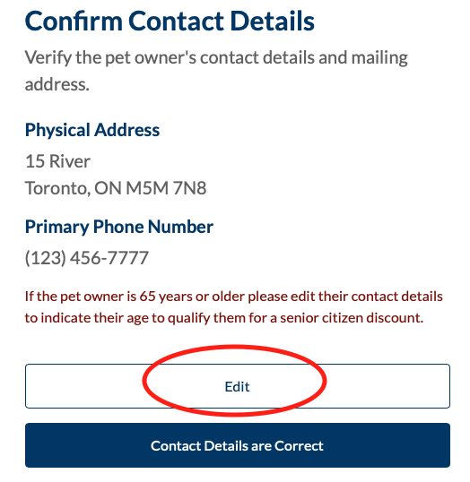 Editing Pet Owner Contact Information During The Ordering Process – DocuPet