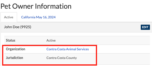 Pet Owner Account Overview – DocuPet