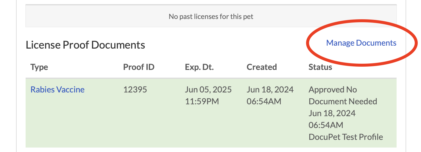 Adding A Rabies or Sterilization Proof Document to A Pet Profile – DocuPet