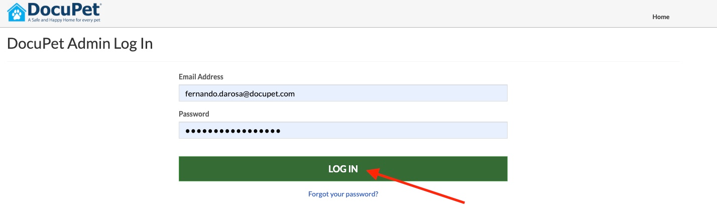 How to Login to your DocuPet Administrator Account – DocuPet