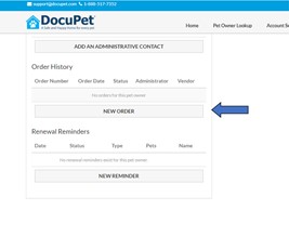 How to place an order for a license or renewal – DocuPet