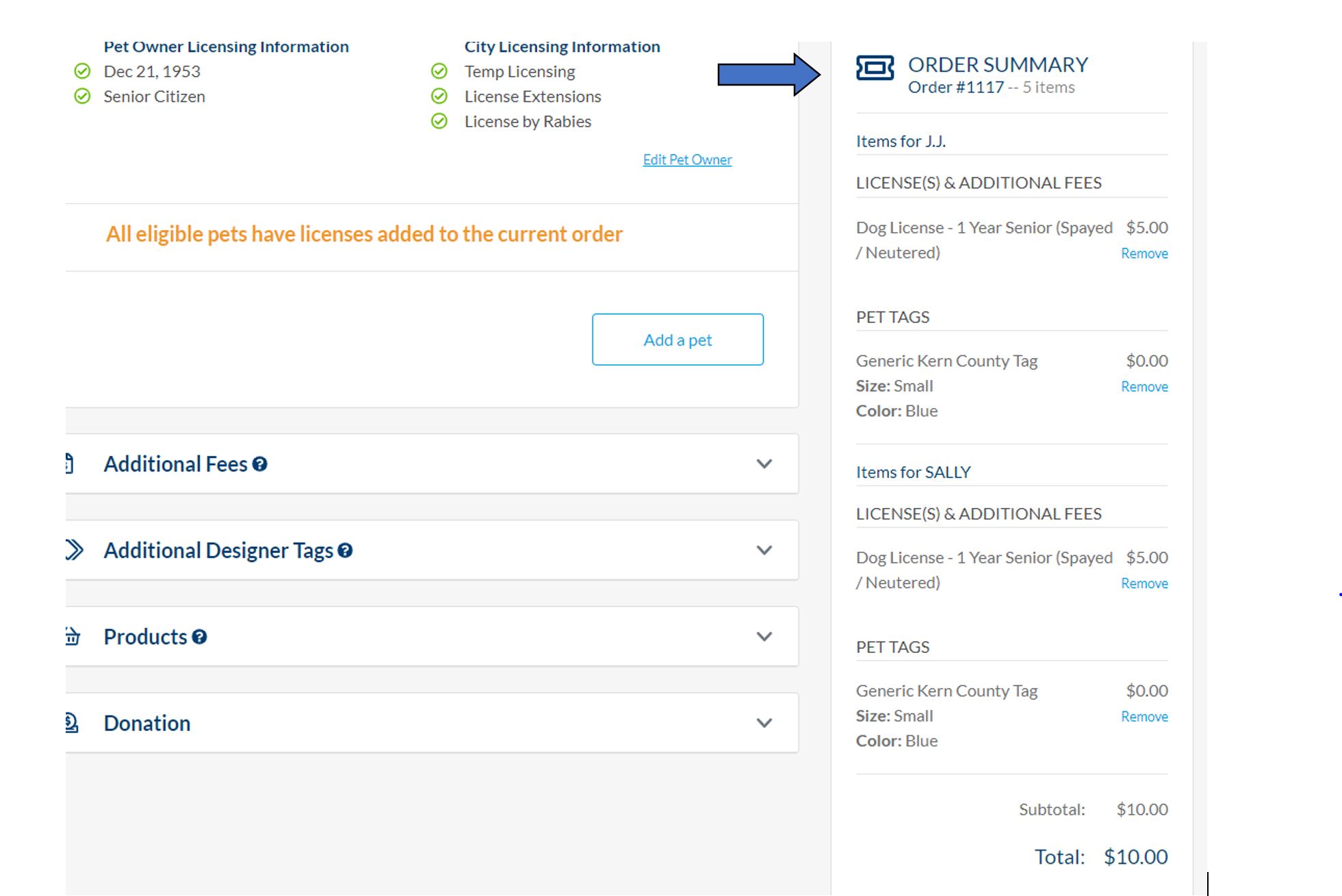 How to place an order for a license or renewal – DocuPet